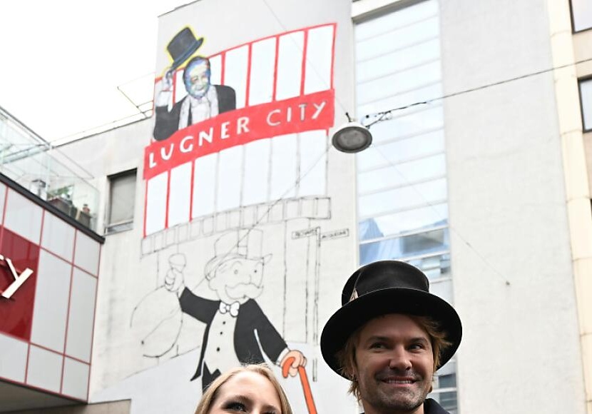 Street-Artist Monopoly sprayte riesiges Porträt von Lugner - UnserTirol24